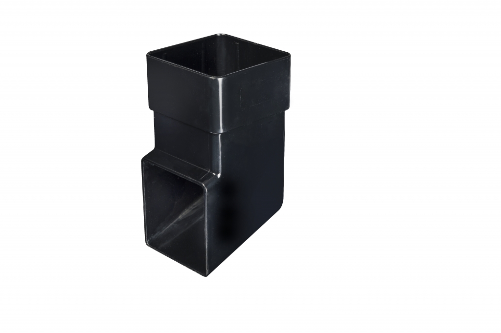 uPVC Square Downpipe Shoe Black - Plastix Plus Discount DIY & Trade Centre